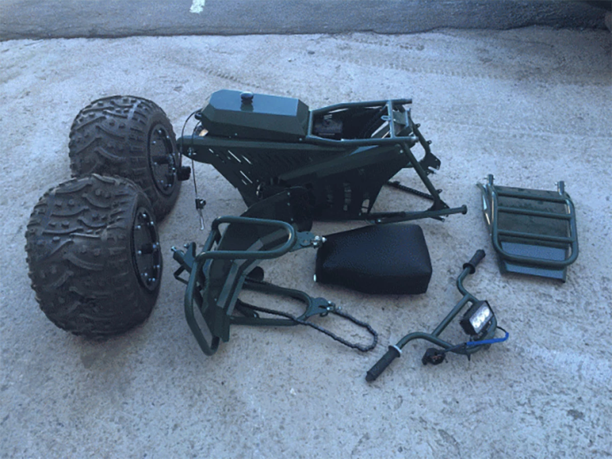 The best foldable fat-wheel 2WD Russian motorcycle you’ll see all day