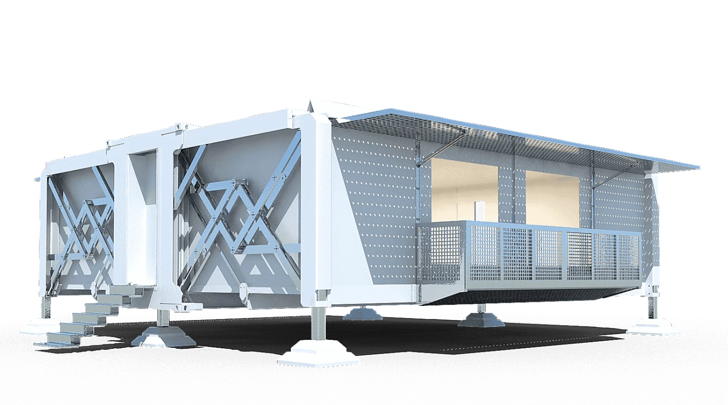 Kitted out modular house can unfold in eight minutes