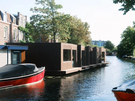 Green-roofed floating home pops a cork for sustainability