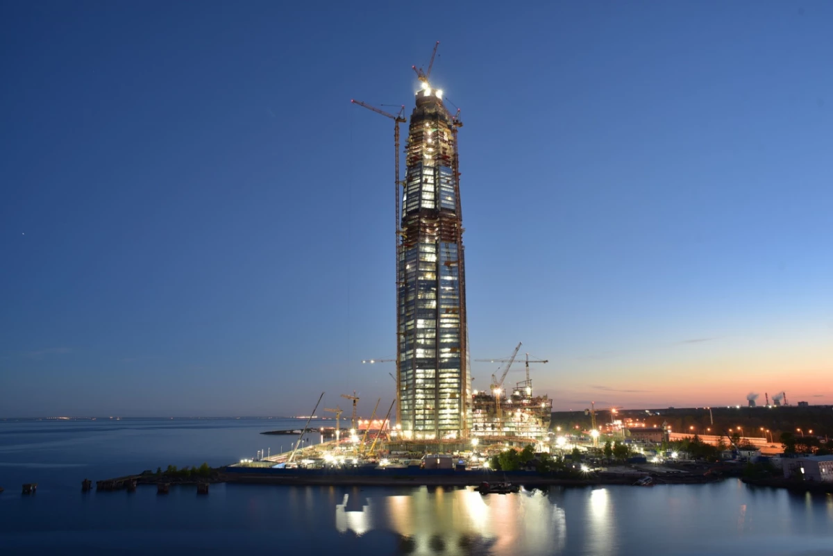 Europe's new tallest tower nears completion in Saint Petersburg