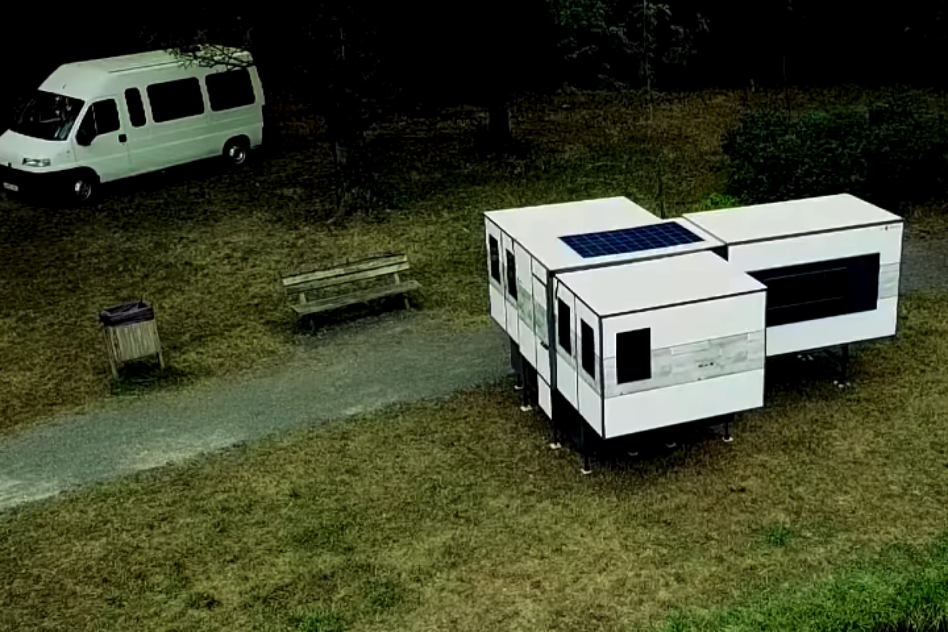 Expanding ioCamper is the camper van that sleeps outside the van
