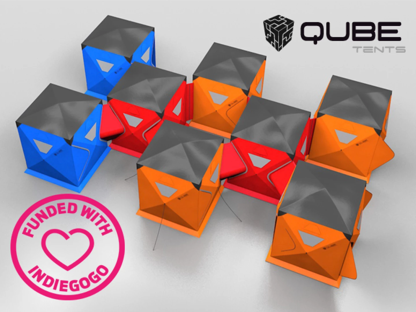 The Qube reshapes the modular, connected tent