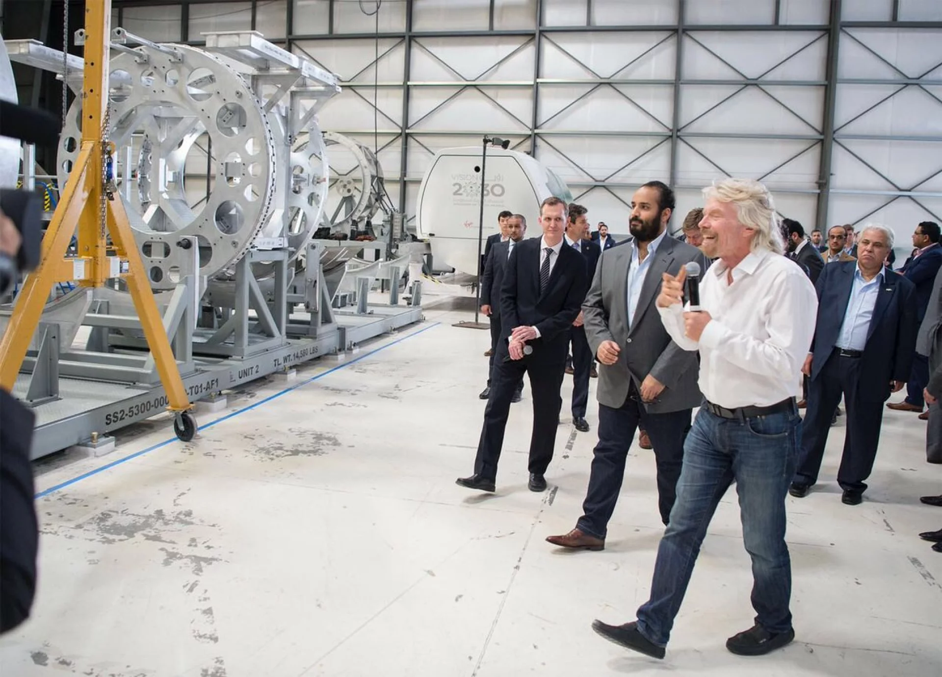 Virgin Hyperloop One shows off shiny new passenger pod for Saudi Arabia