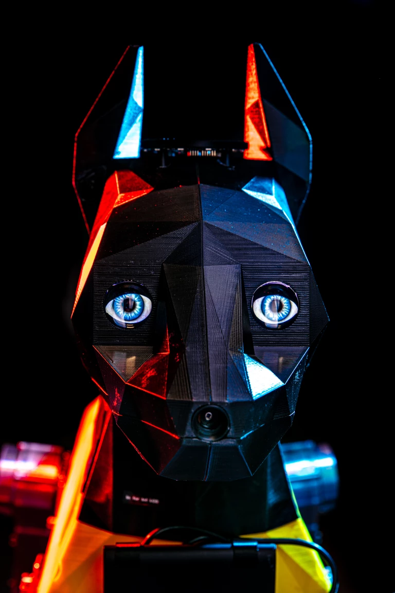 Astro robo-dog packs an AI-enabled "brain" in its 3D-printed head