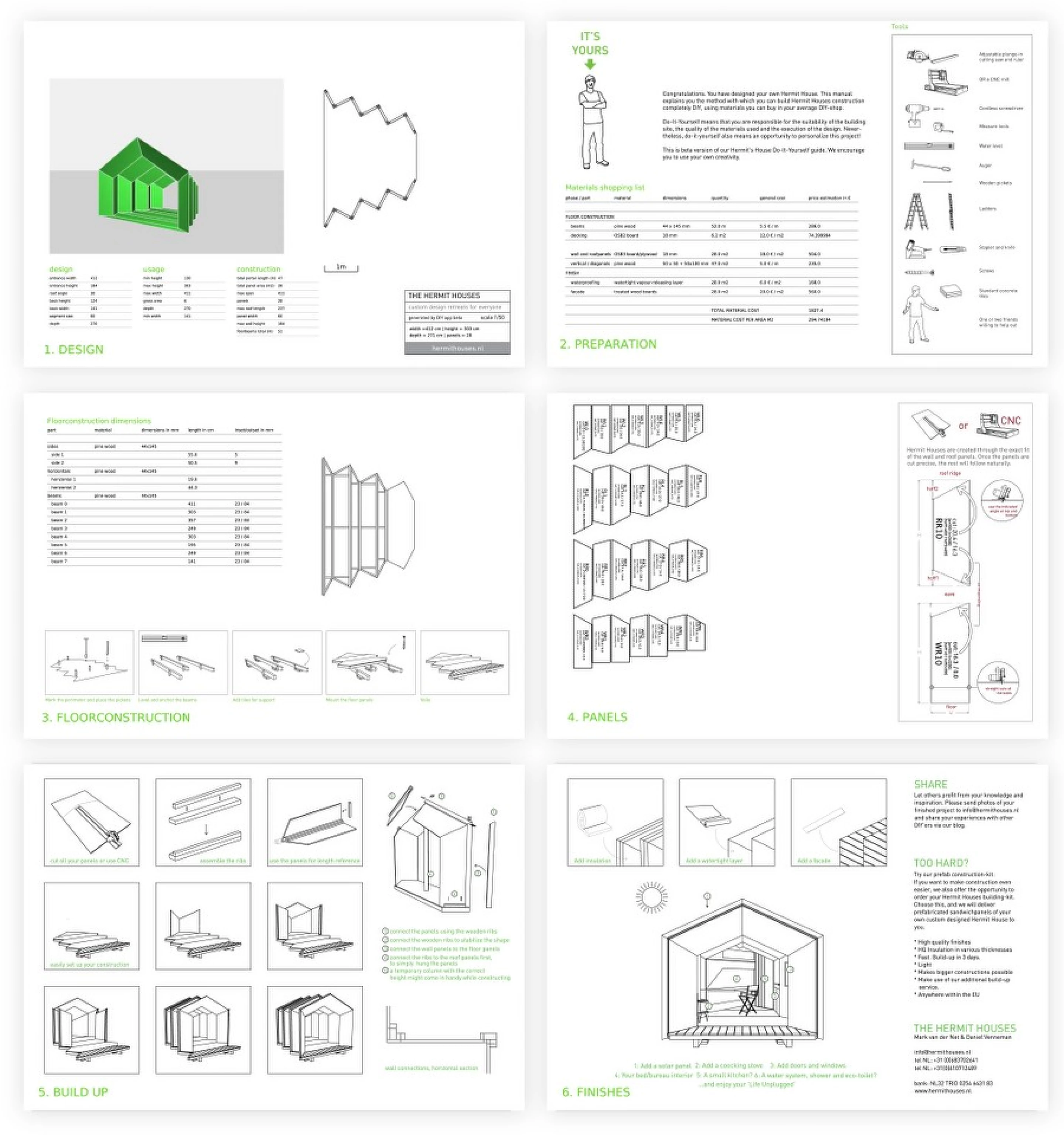 DIY Hermit House allows users to customize and build their own micro house