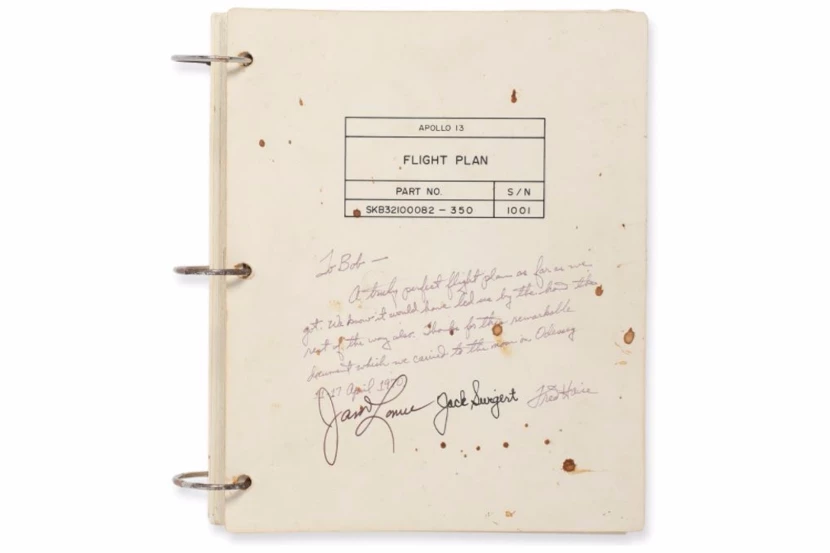Flight plan from legendary Apollo 13 mission to be auctioned