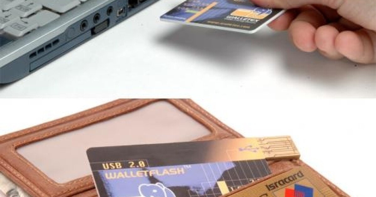 World's Slimmest USB Flash Drive fits comfortably in a wallet