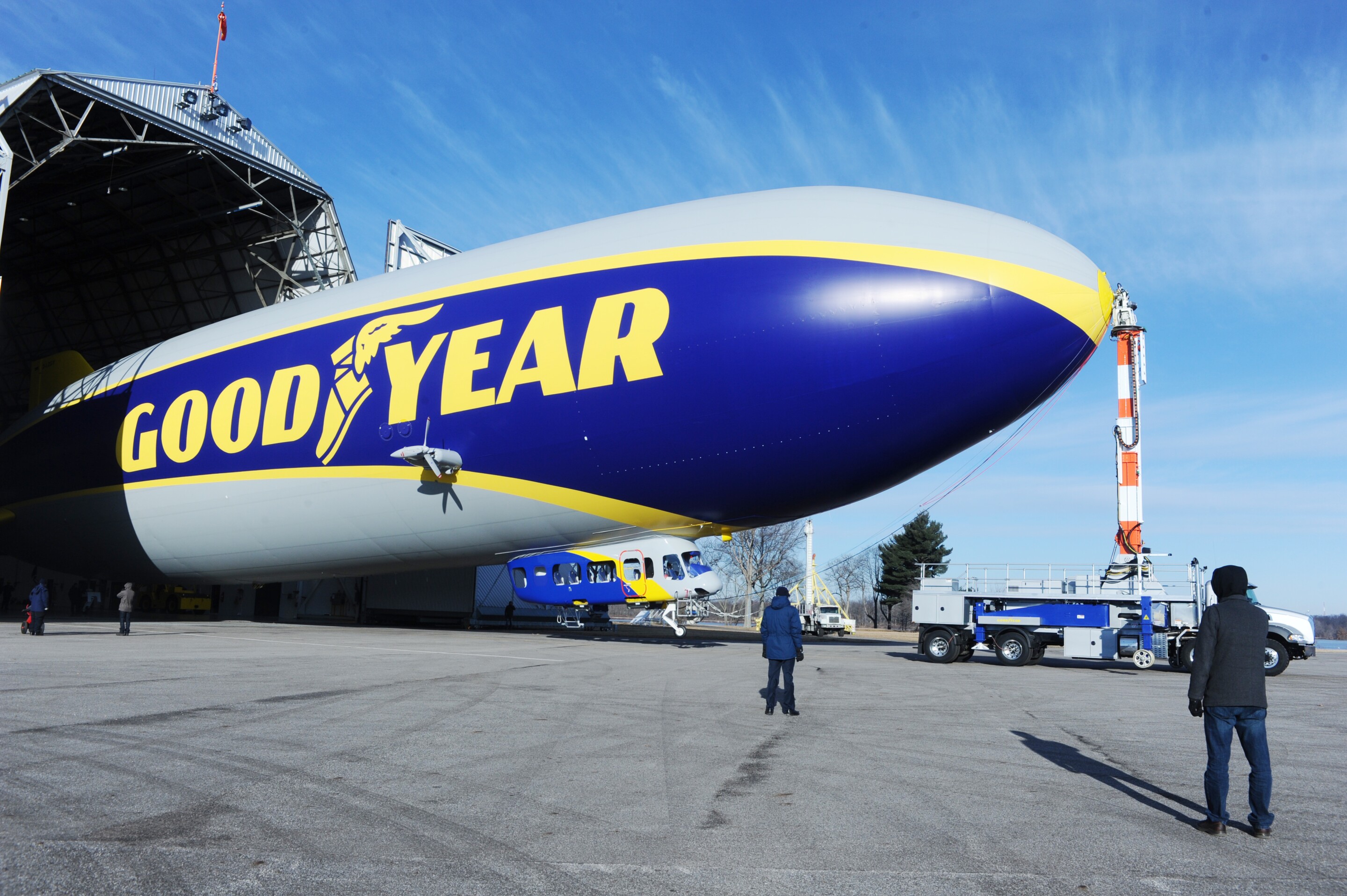 Goodyear's new state-of-the-art airship makes its first flight