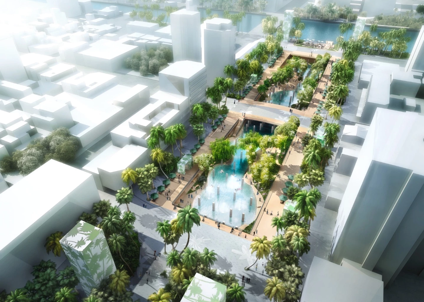 MVRDV redeveloping dilapidated shopping mall into urban lagoon