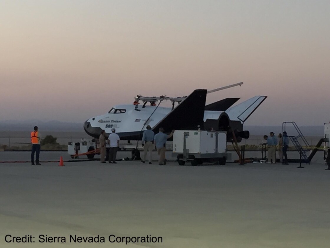 Dream Chaser spaceplane hauled aloft in first captive carry flight test