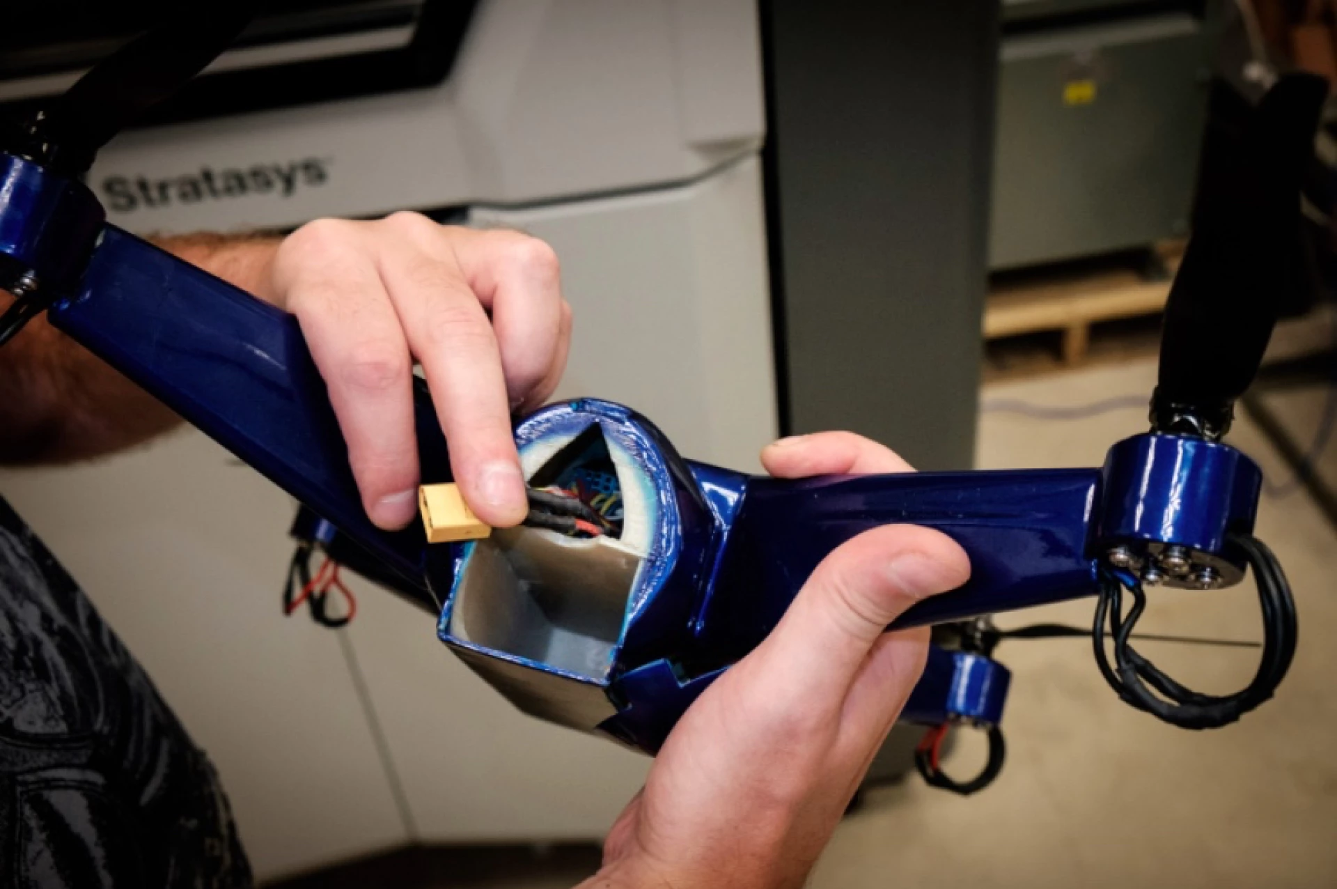 Tough 3D-printed drone features embedded electronics