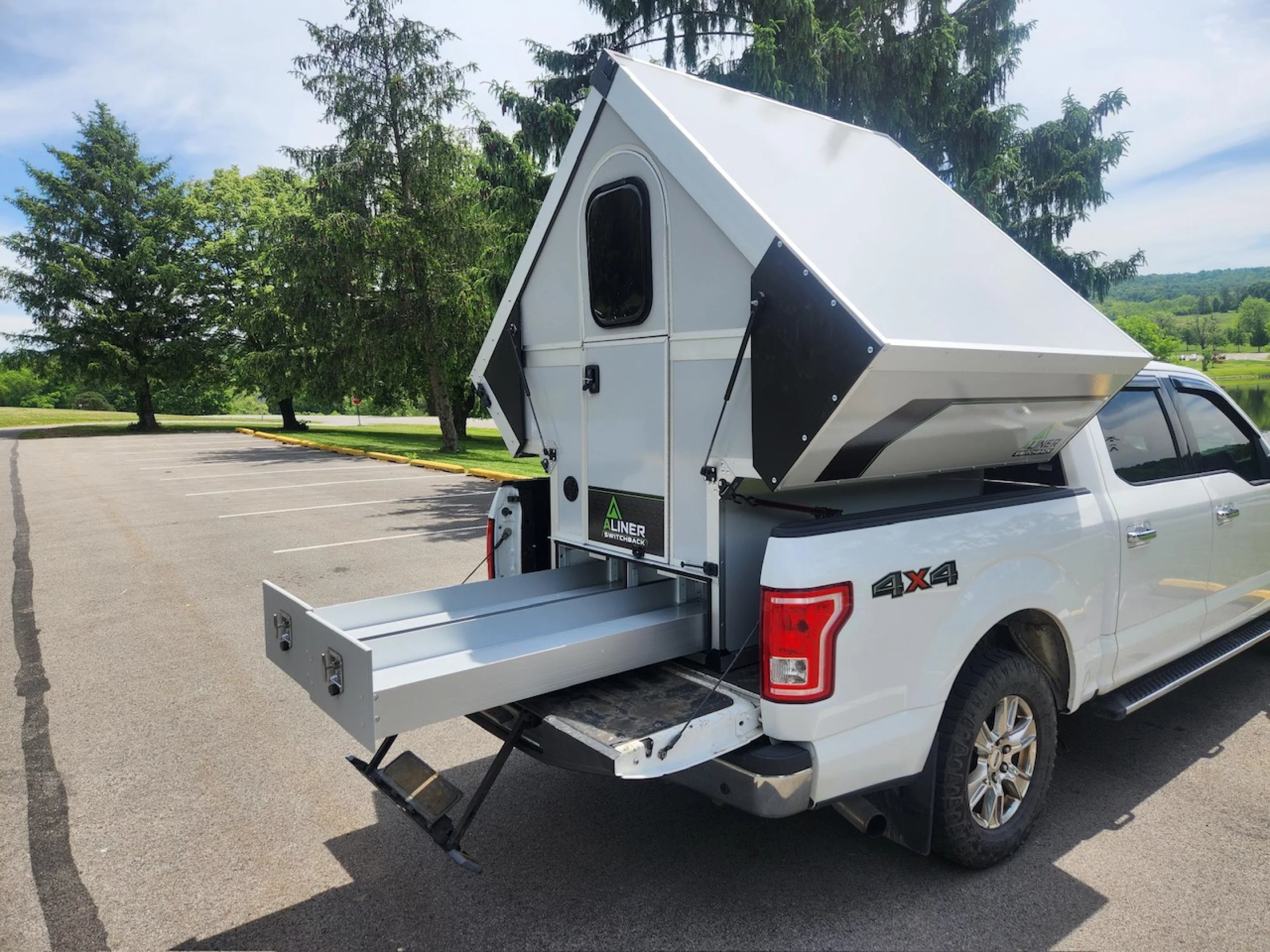 Aliner Switchback: Sub-400-lb fold-out A-frame truck camper under $10K
