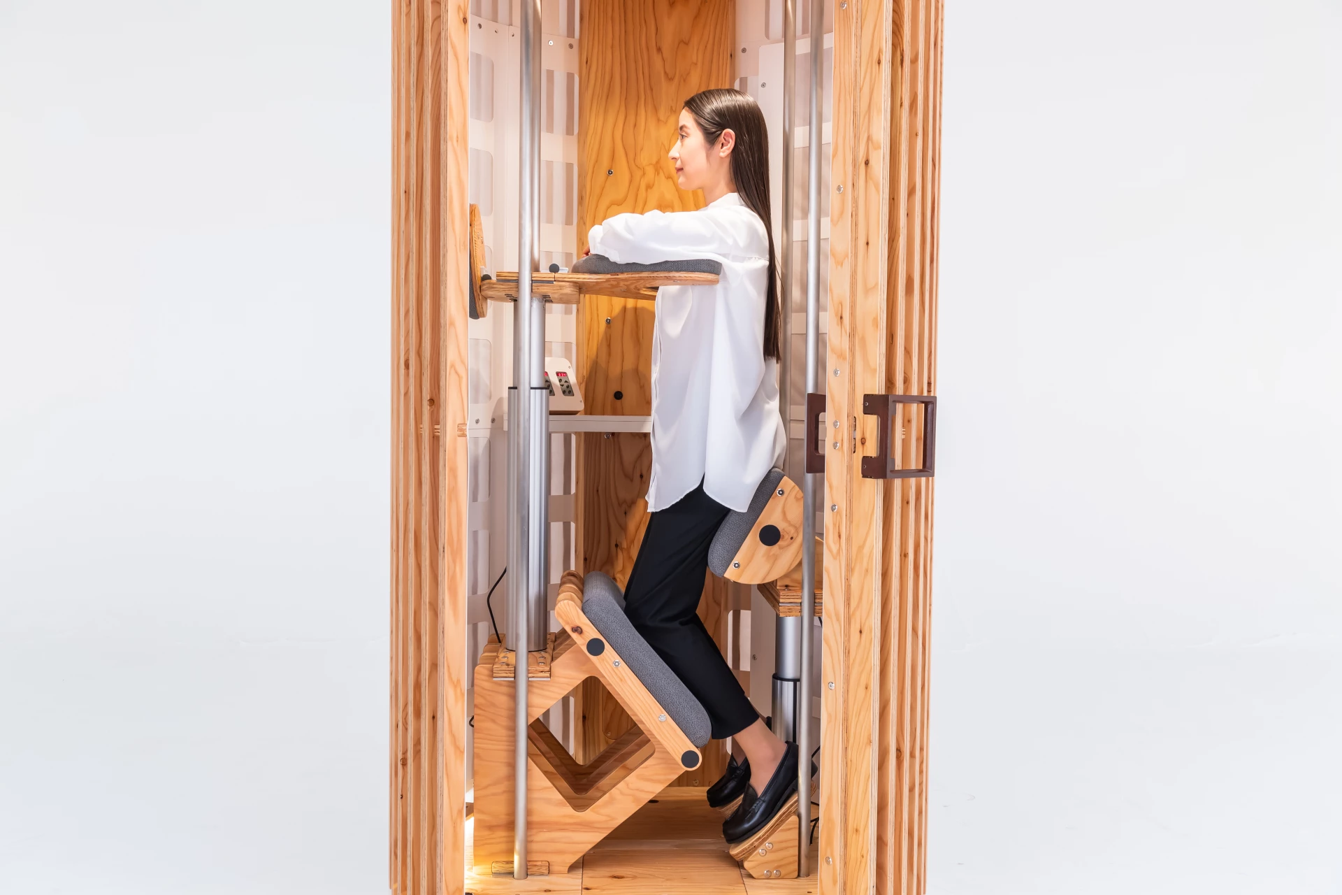 Wacky Japanese sleeping pod lets office workers nap while standing up