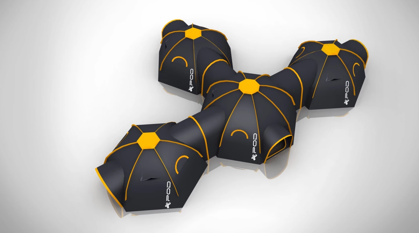 Modular Pod Tents bring campers together under the one roof