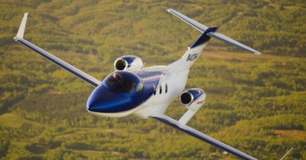 Experimental HondaJet with over-the-wing engines