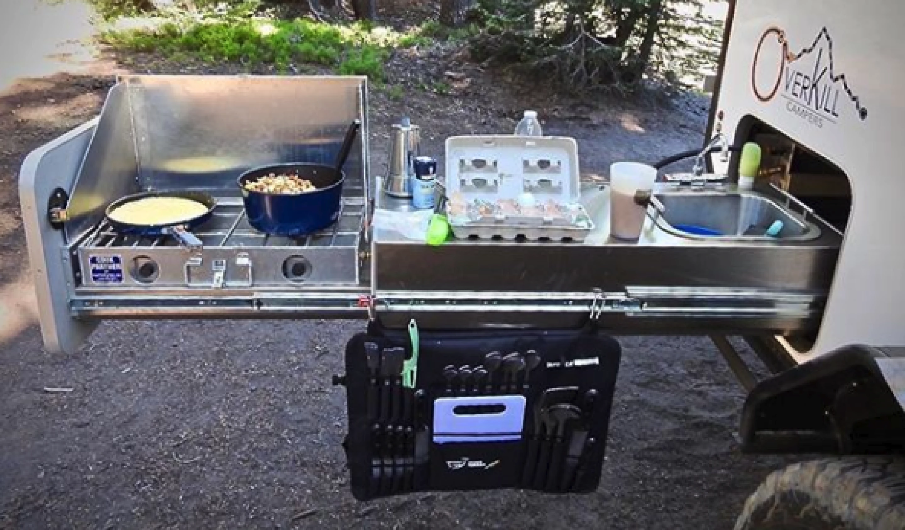 OverKill adventure trailer pops out to provide a comfy footprint on ...