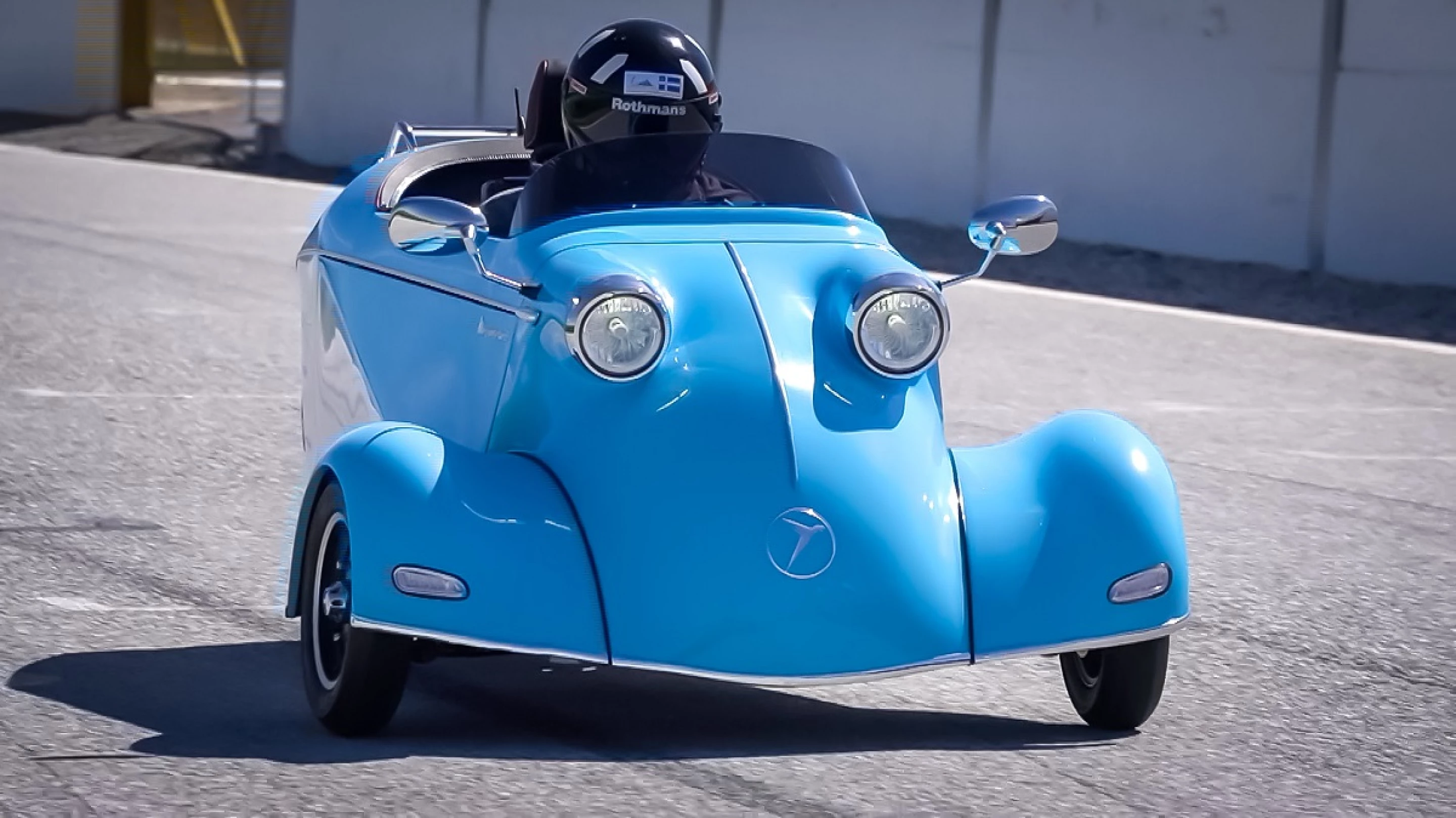 Messerschmitt revives classic 3-wheel microcars, in gas and electric