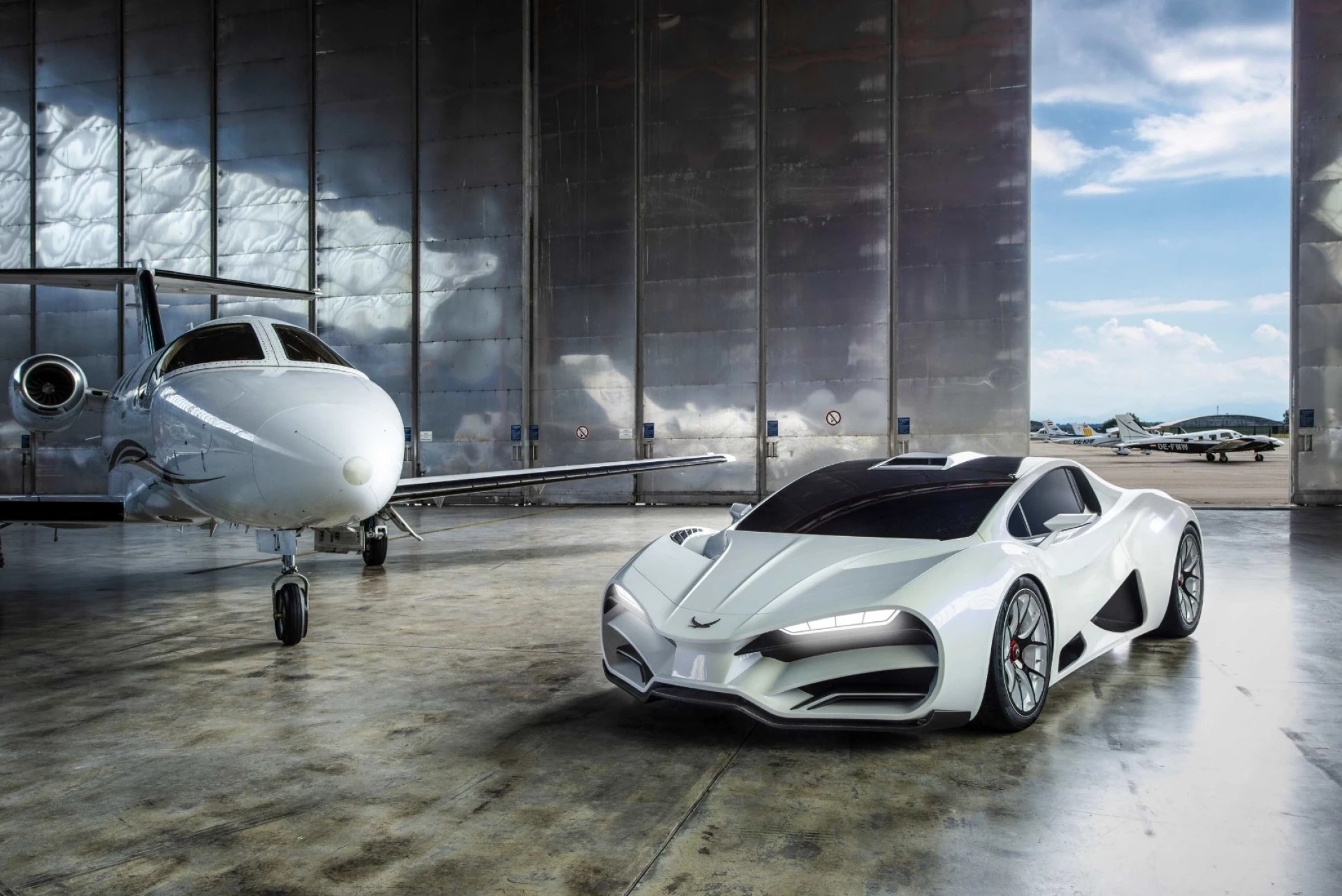 Milan Red Austrian hypercar joins the one-horsepower-per-kilogram club