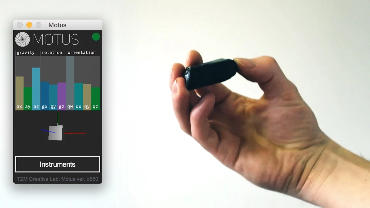 Motus allows players to bow an invisible violin