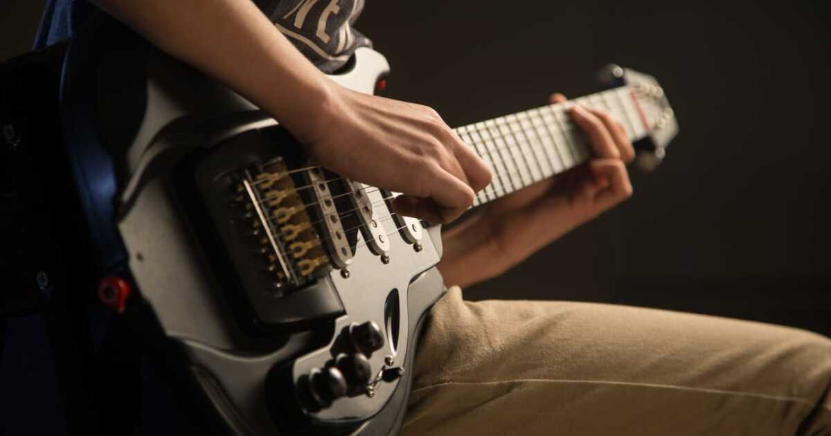 Modular plastic guitar offers up to 50 different combinations