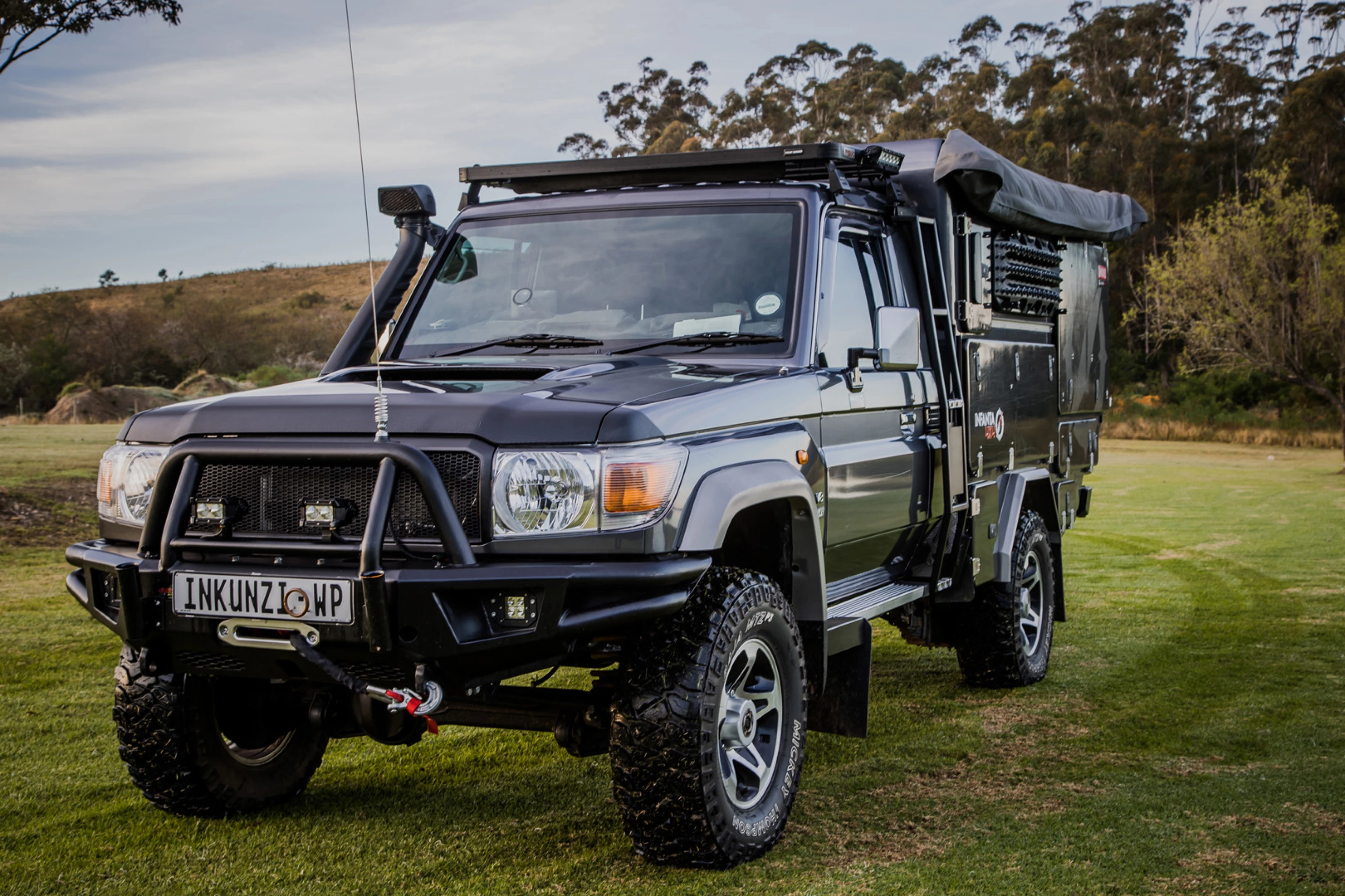 Inkunzi camper makes Toyota Land Cruiser one angry bull of a micro-RV