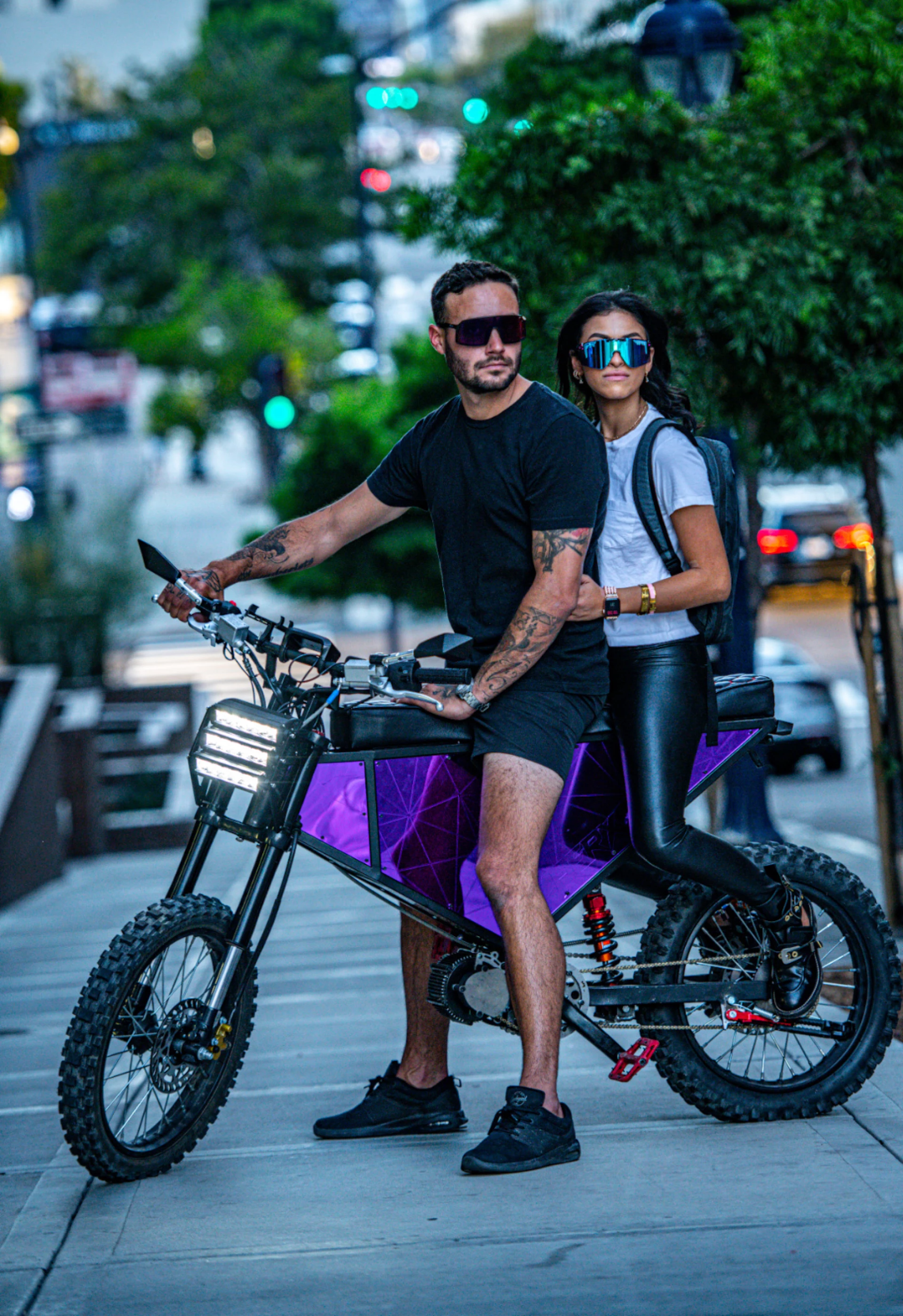 Wicked Xion ebike flashes across road and trail at 50 mph