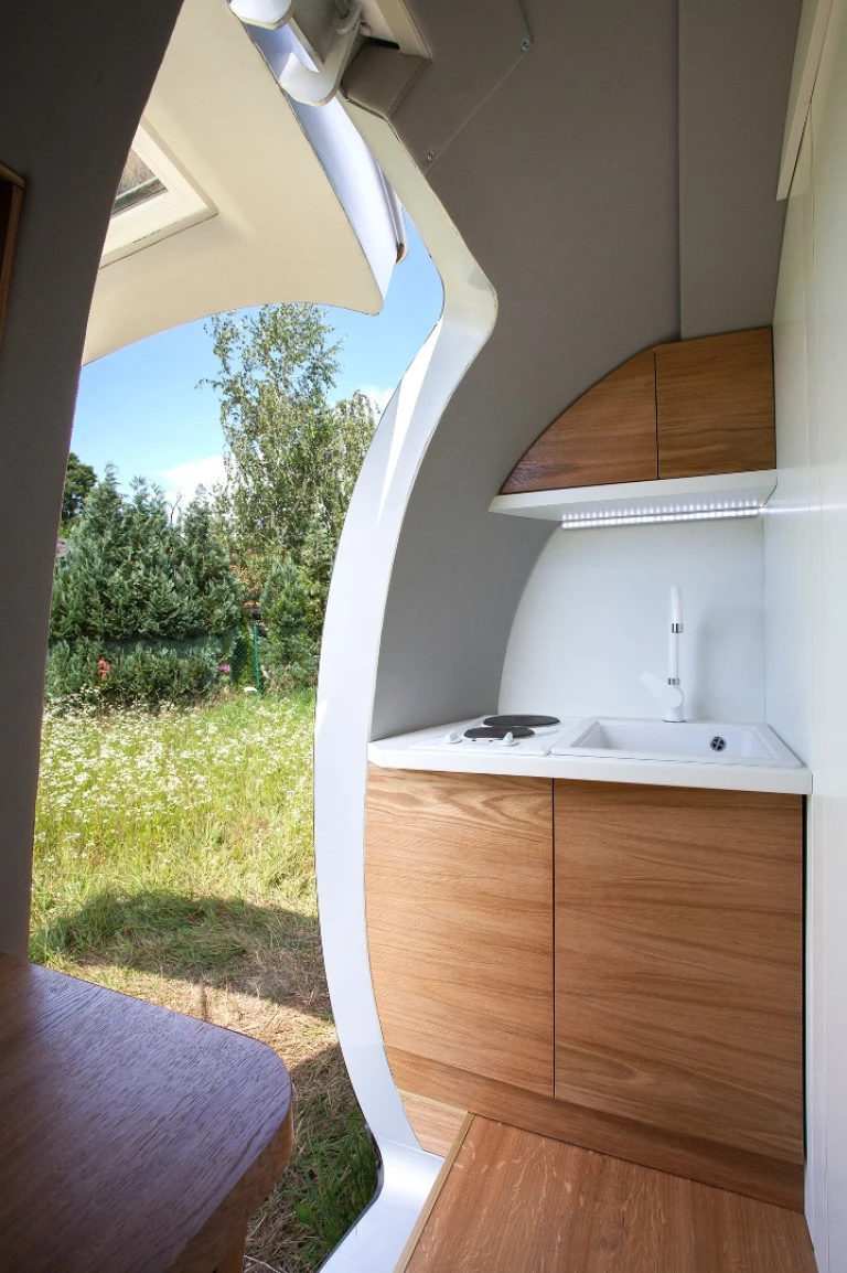 Egg-shaped tiny house hits prototype stage