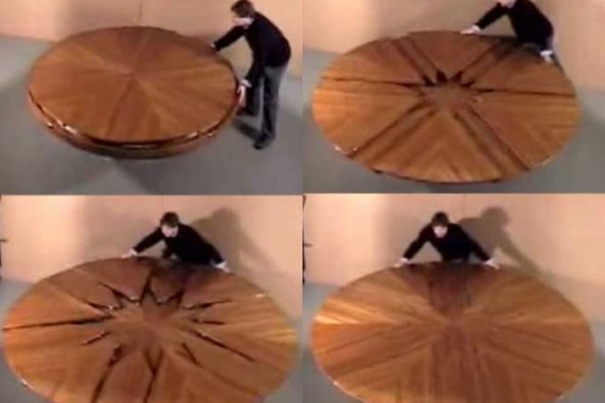 expanding circular dining table uk