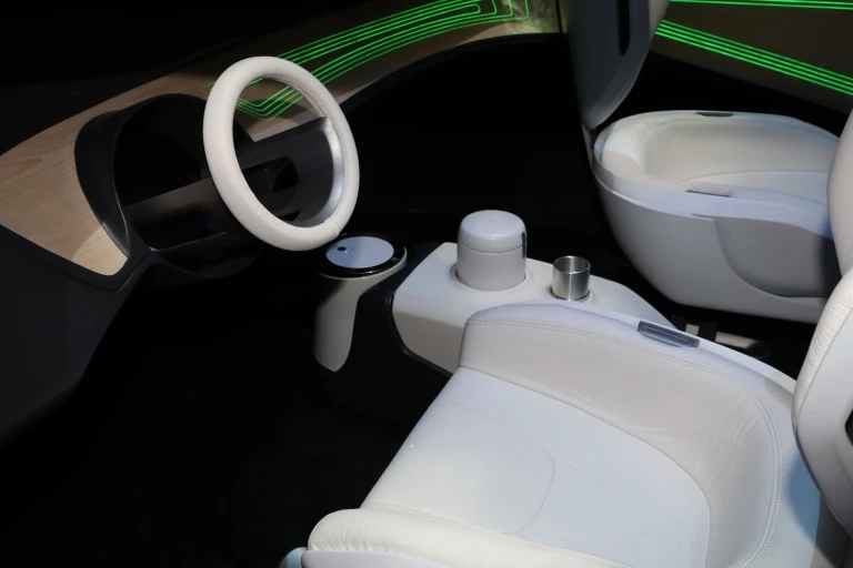 Panasonic's autonomous car cabin sits you at an interactive display table