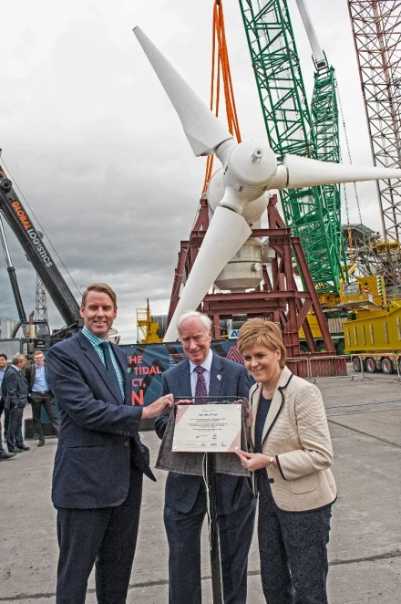 Large-scale tidal power project launches in Scotland