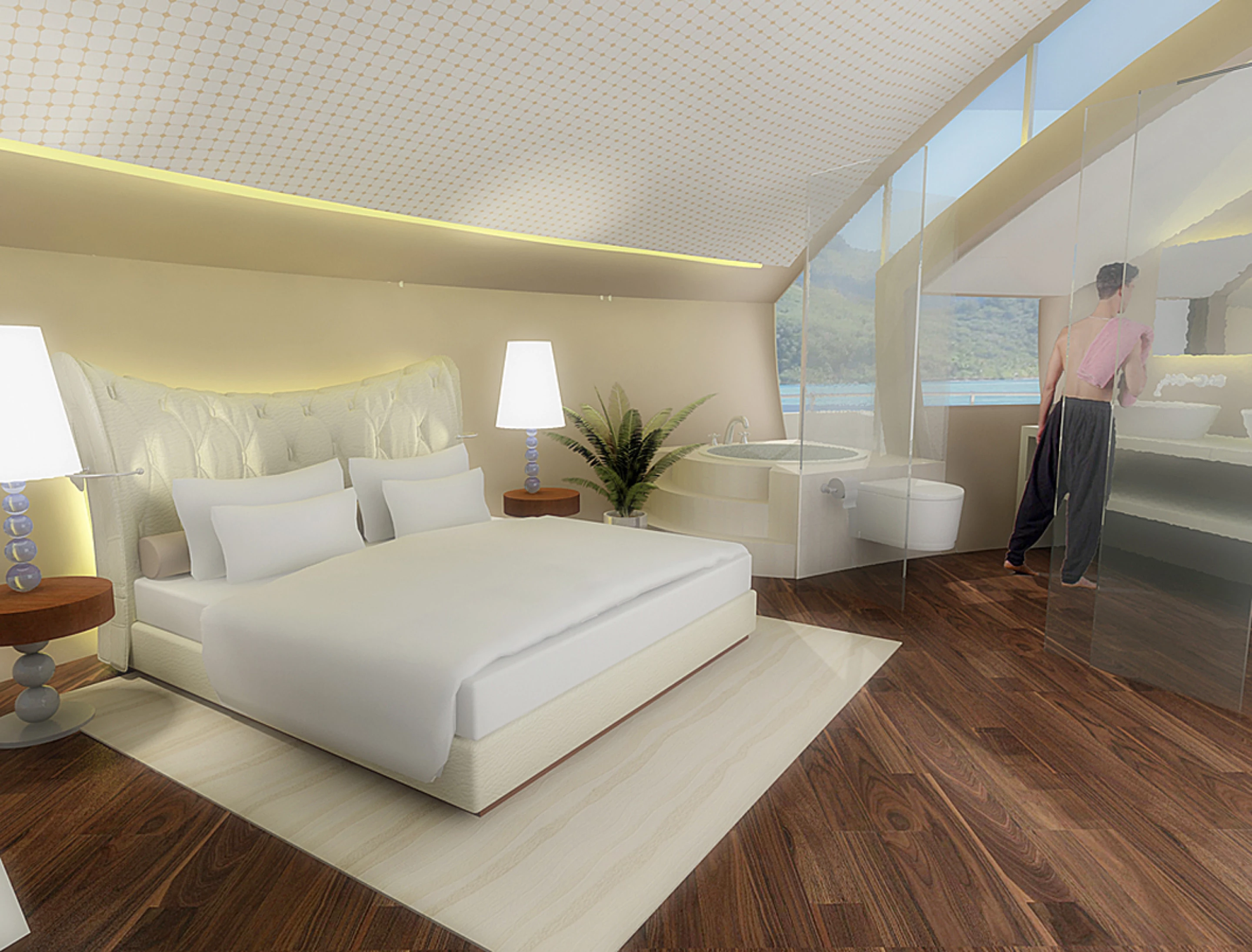 Conceptual floating hotel suite aims for energy autonomy