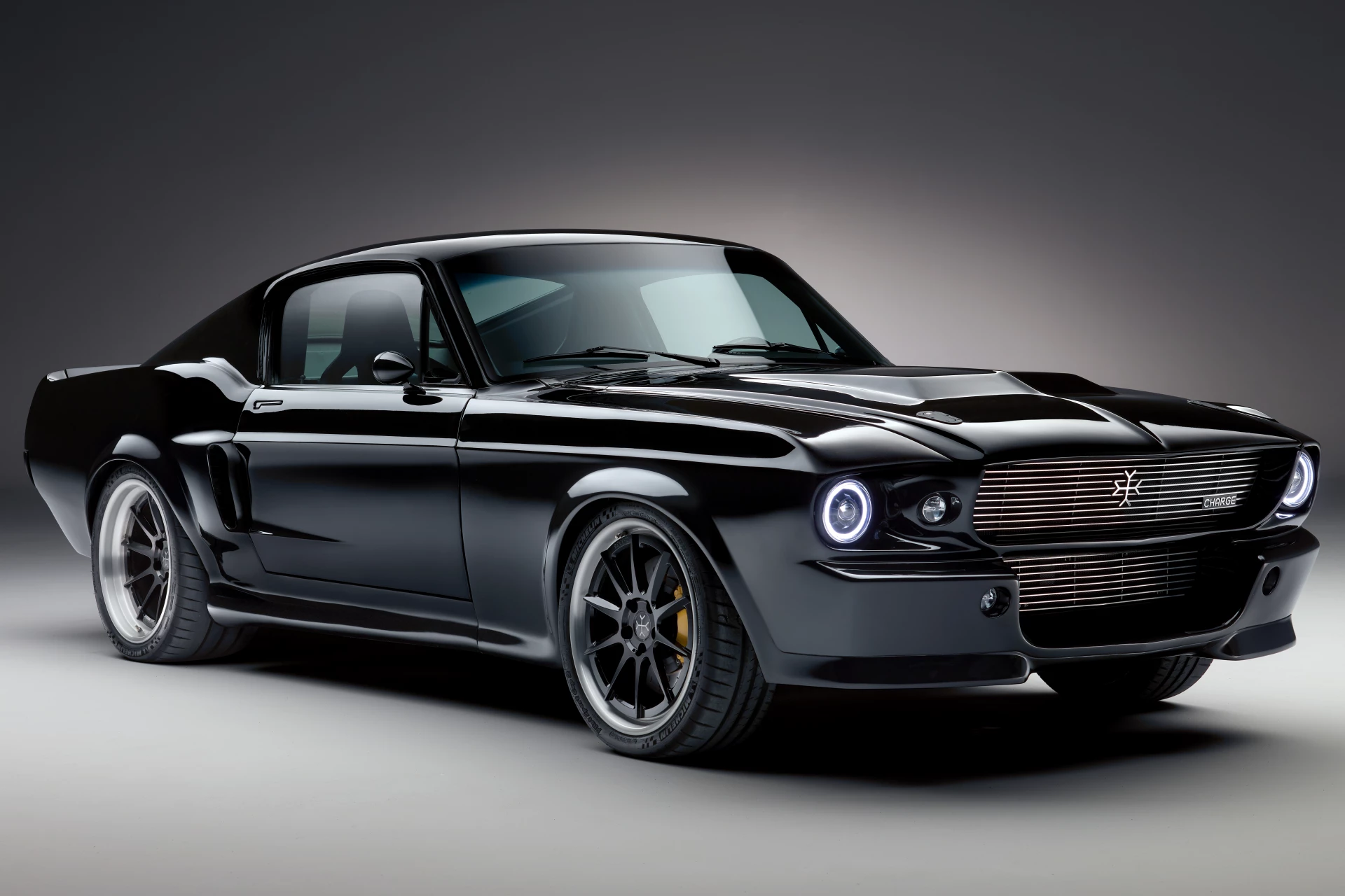 Stealthy, all-electric classic Mustang on its way to Goodwood