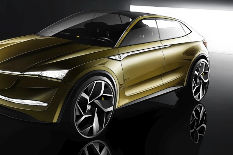 Skoda's 300-hp Vision E concept plays with electric power and autonomy