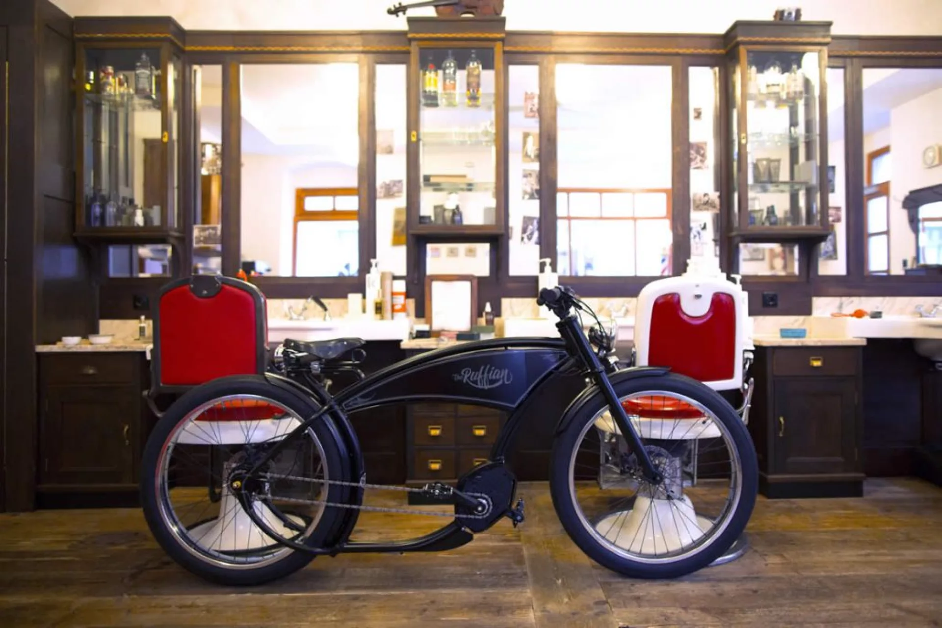 Ruffian is a German e-bike in Californian chopper clothing
