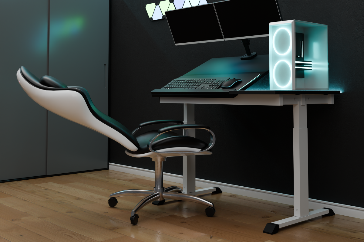 3-in-1 Ergo Desk reclines to ease back pain