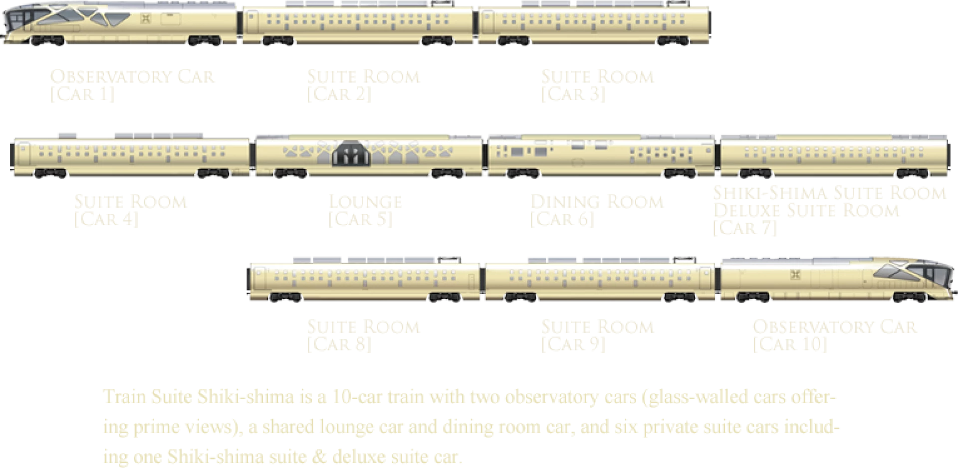 Super luxe Shika-shima train debuts in Japan