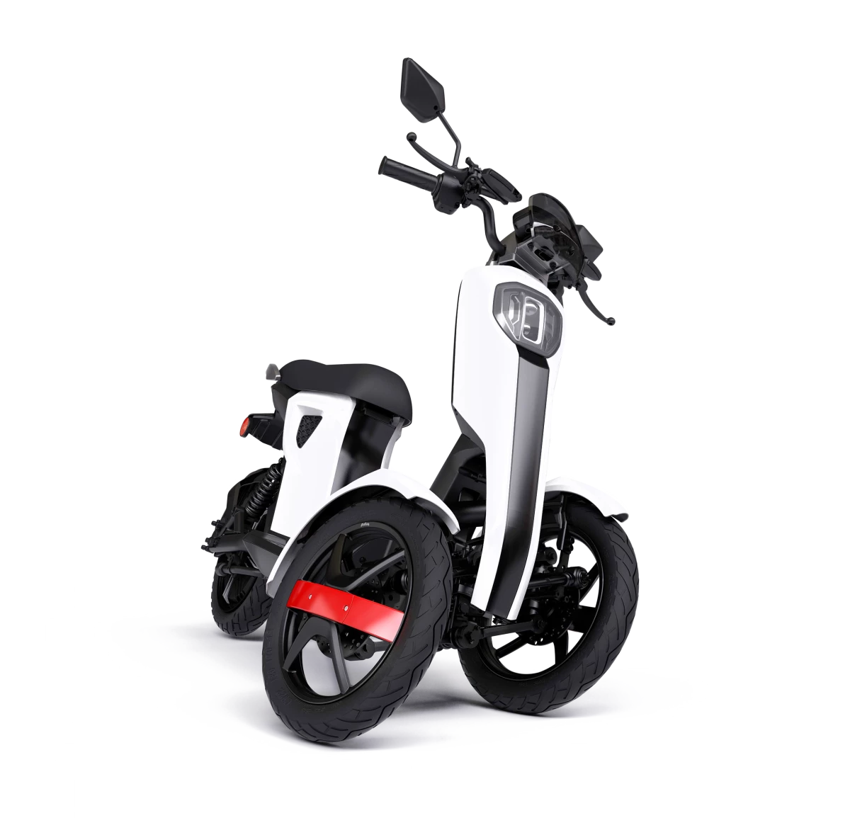 Tilting Electric Three Wheeler Scoots Down Roads Or Trails