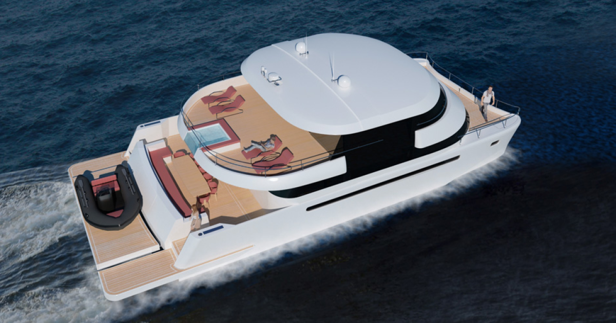 Flash Catamarans puts a two-story luxury apartment on two hulls