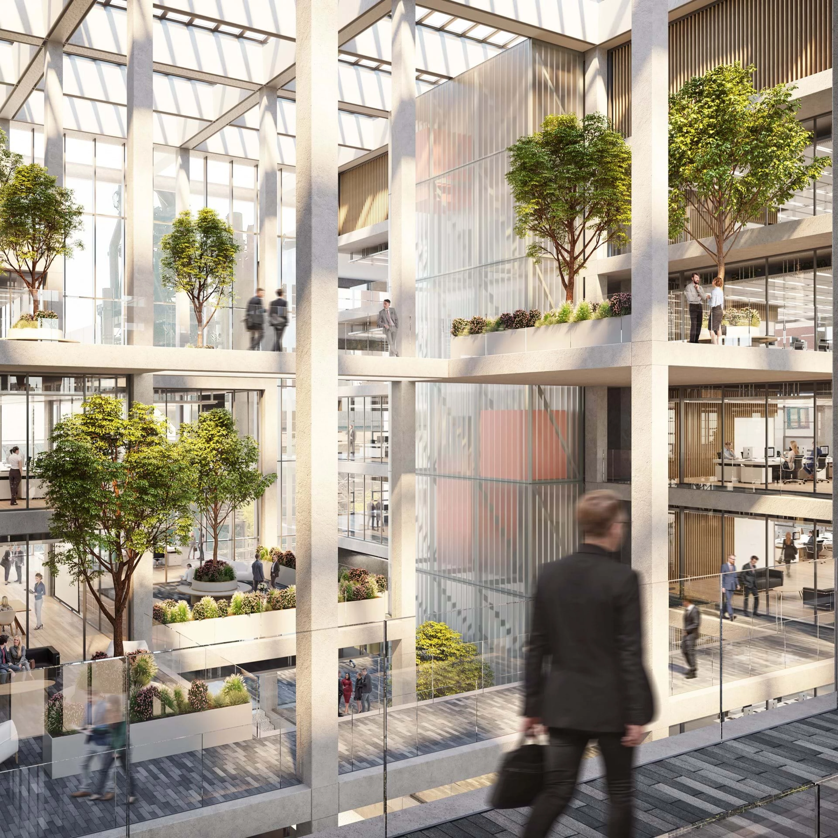 Work begins on flexible, energy-efficient, greenery-filled office