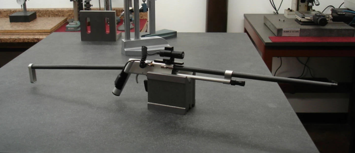 Together at last - the fishing rod and the rifle
