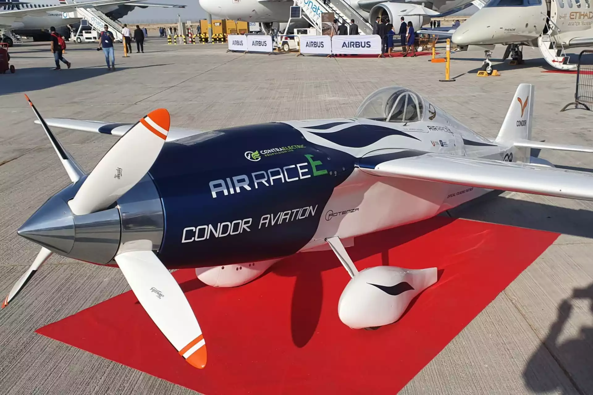Air Race E unveils electric race plane at Dubai Airshow