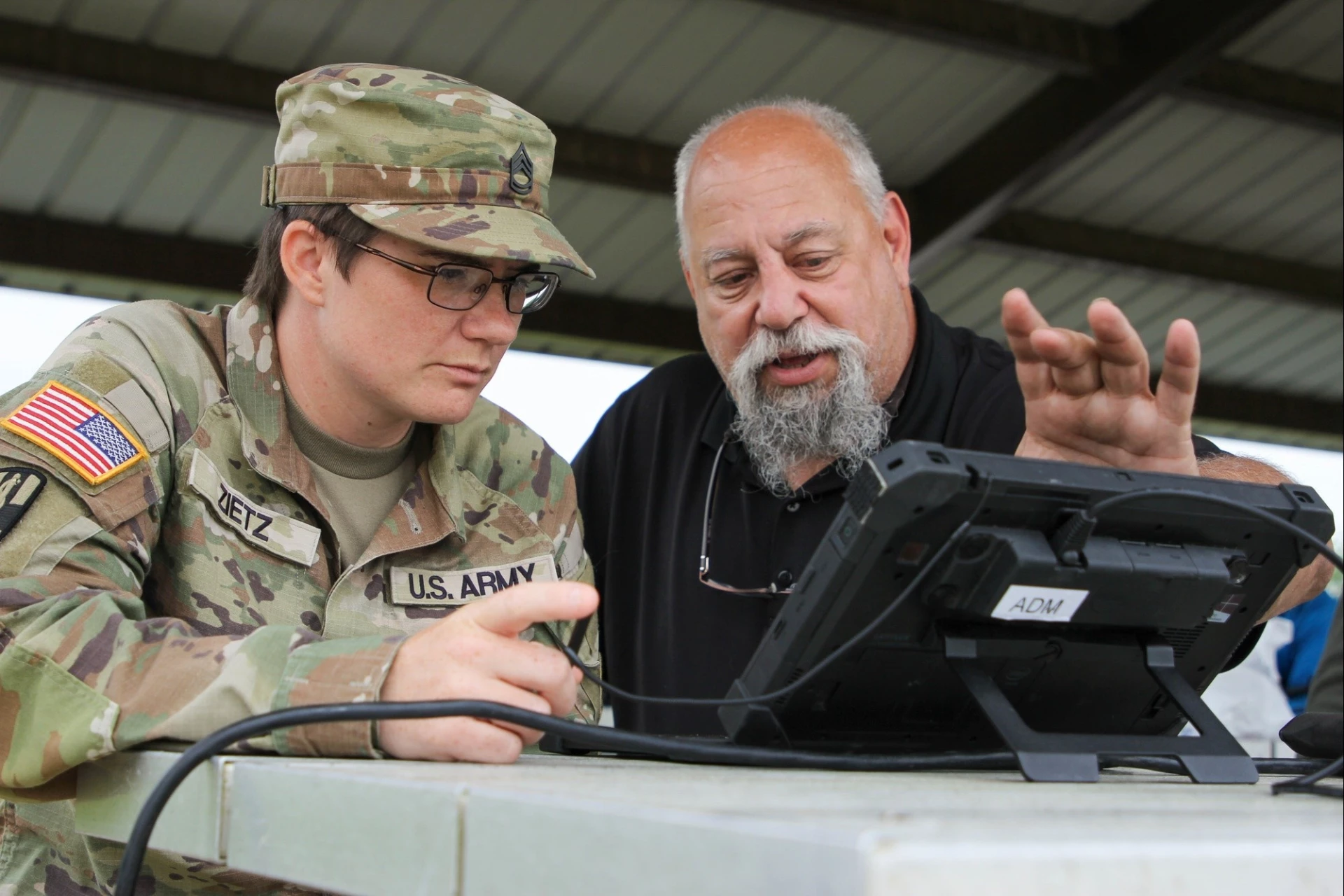 Cleaning robots keep soldiers from chemical and biological contamination
