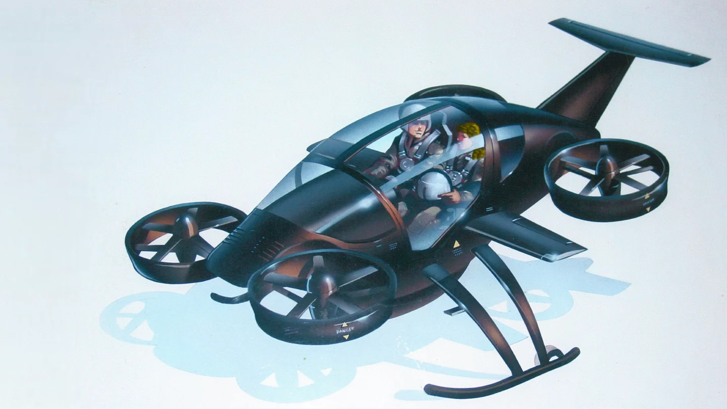 Early milestones in electric VTOL history