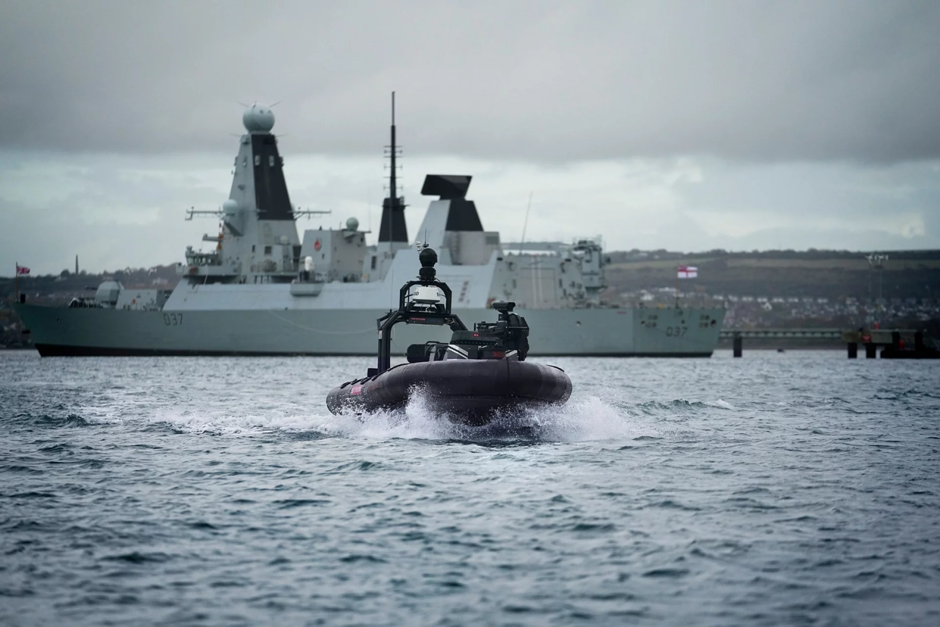 BAE's autonomous patrol boat packs 12.7-mm heat and offers 10-day ...