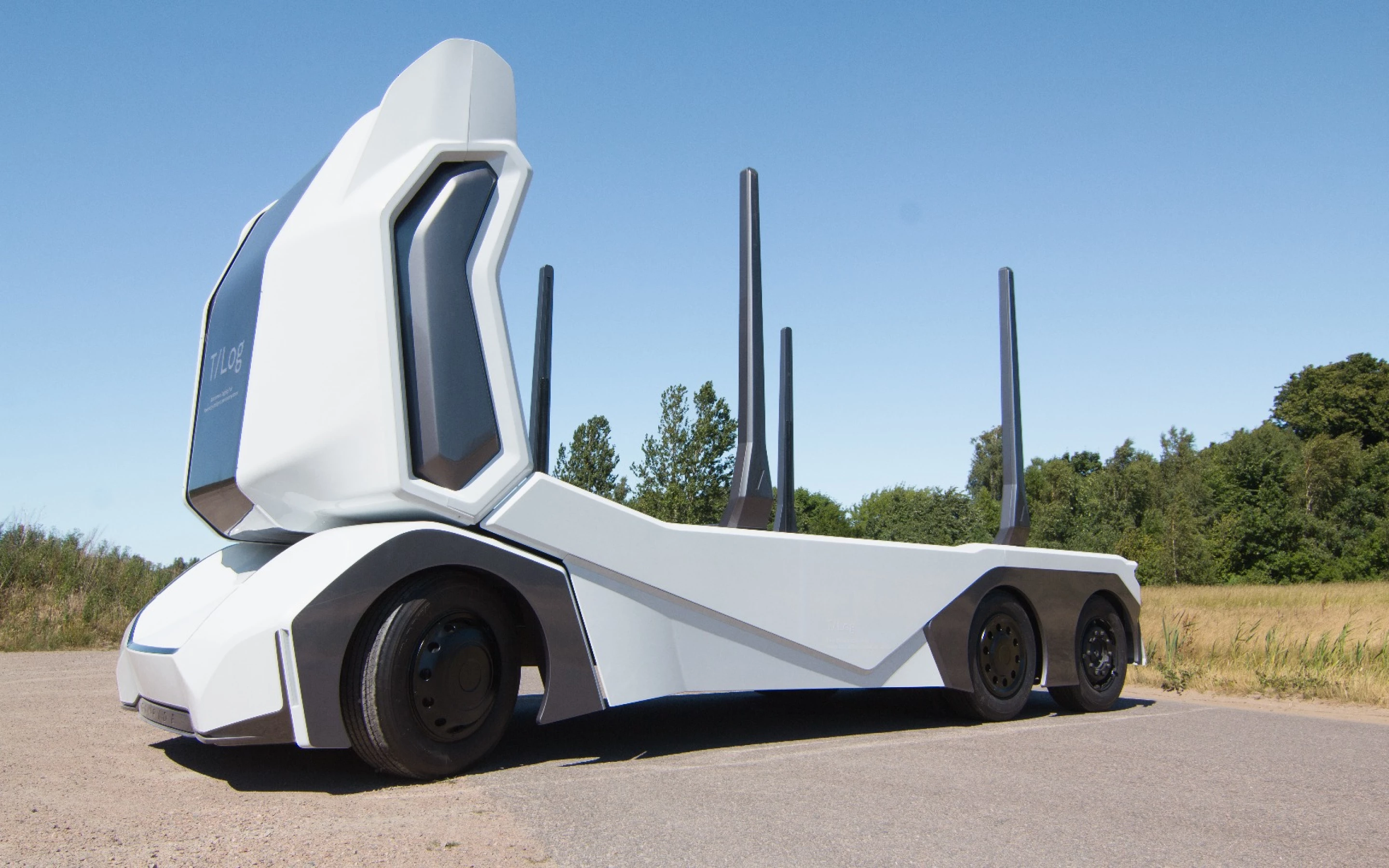 First driverless, electric, off-road logging truck rolls into Goodwood