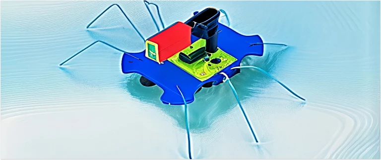 Water-skimming Ocean-of-Things bugbots run on bacteria-powered fuel cells