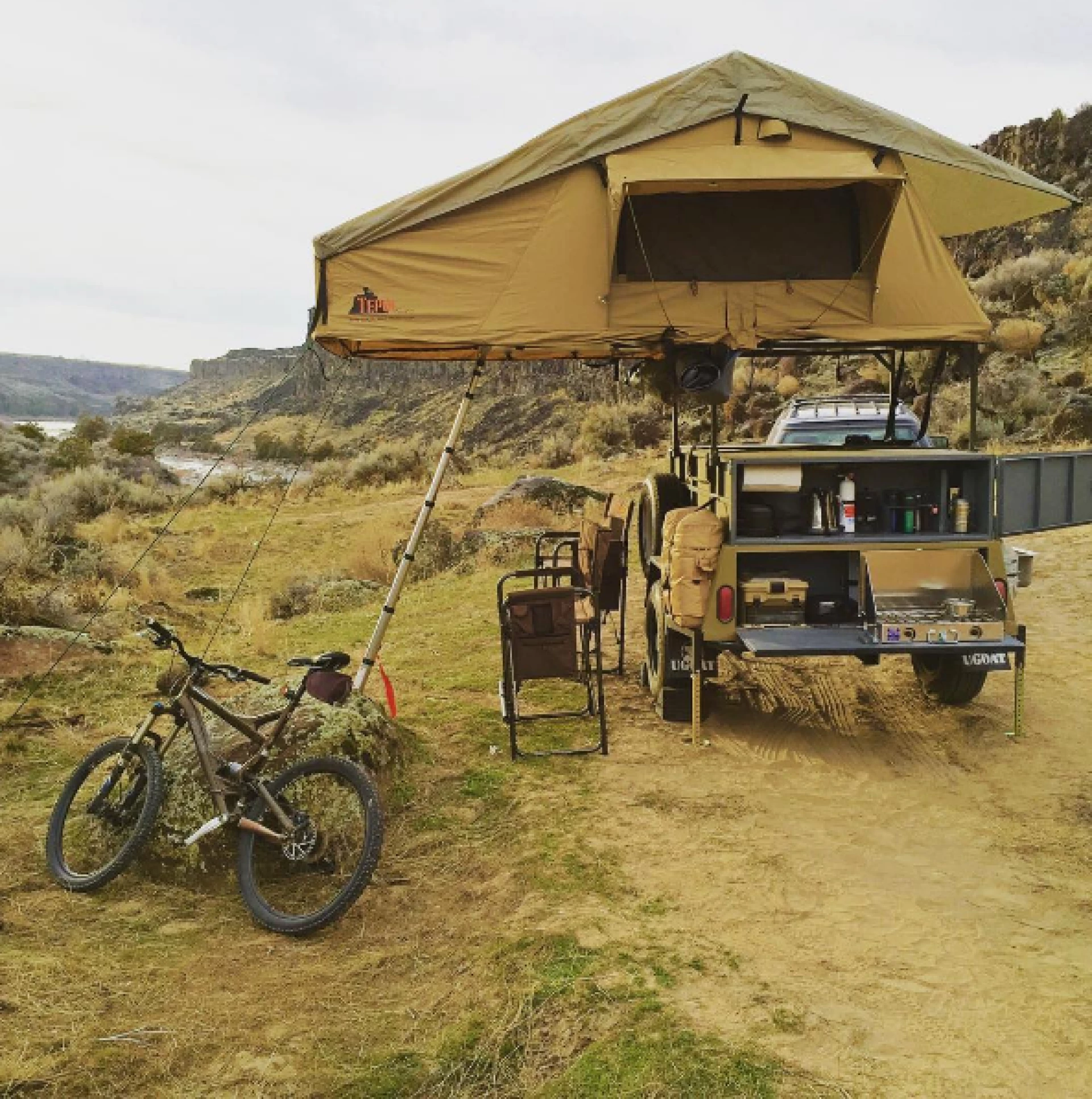 Military-inspired off-road multi-trailers explore the backcountry