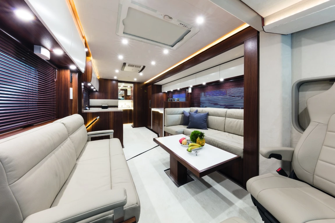 Luxurious $1 million motorhome sleeps your family and your Porsche