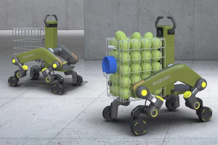 Suzuki unveils bizarre 4-legged, stair-climbing motorcycle