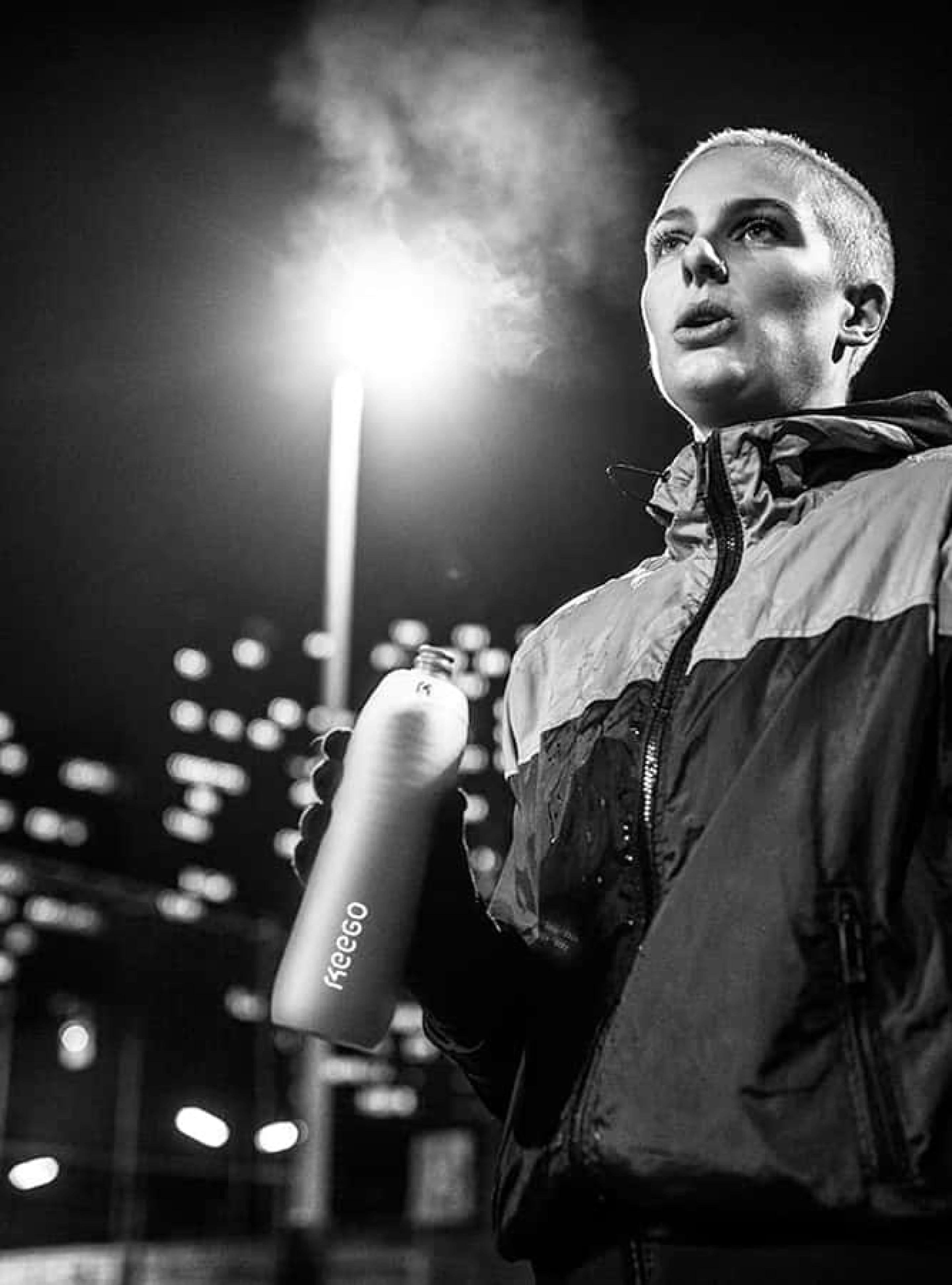 Keego water bottle uses squeezable titanium in place of plastic
